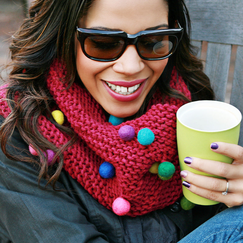 No Purl Circular Garter Cowl – Stitch Diva Studios